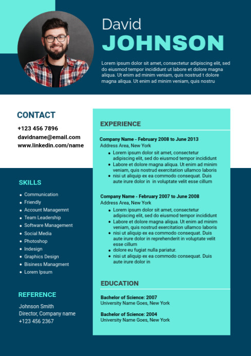 CV Design Template | PosterMyWall