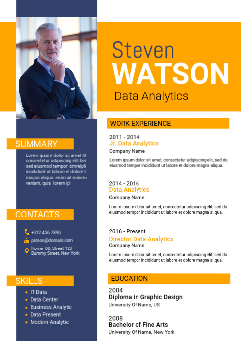 Copy of CV/Resume Template | PosterMyWall