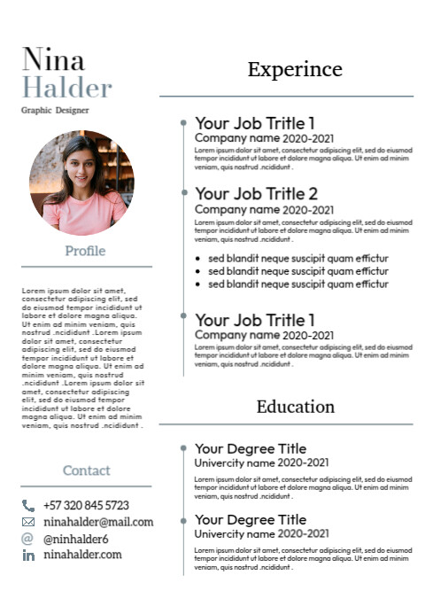 CV-Template | PosterMyWall
