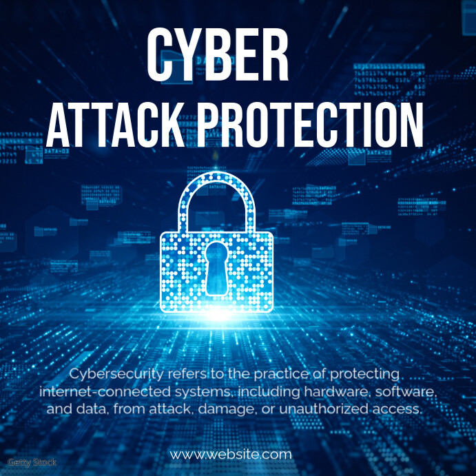 Cyber Attack Protection Template | PosterMyWall