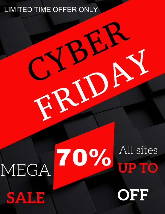Cyber Friday Flyer Template | PosterMyWall