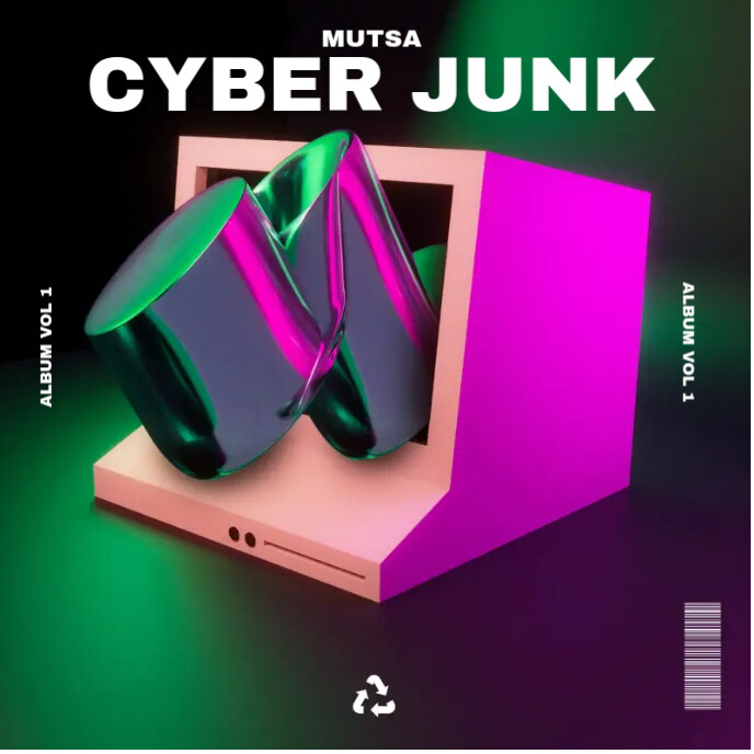 CYBER JUNK Album Cover Template | PosterMyWall