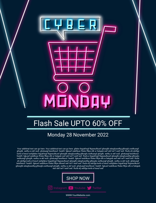 Cyber MONDAY Template | PosterMyWall