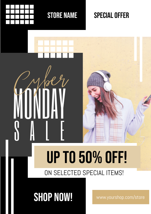 CYBER MONDAY Template | PosterMyWall