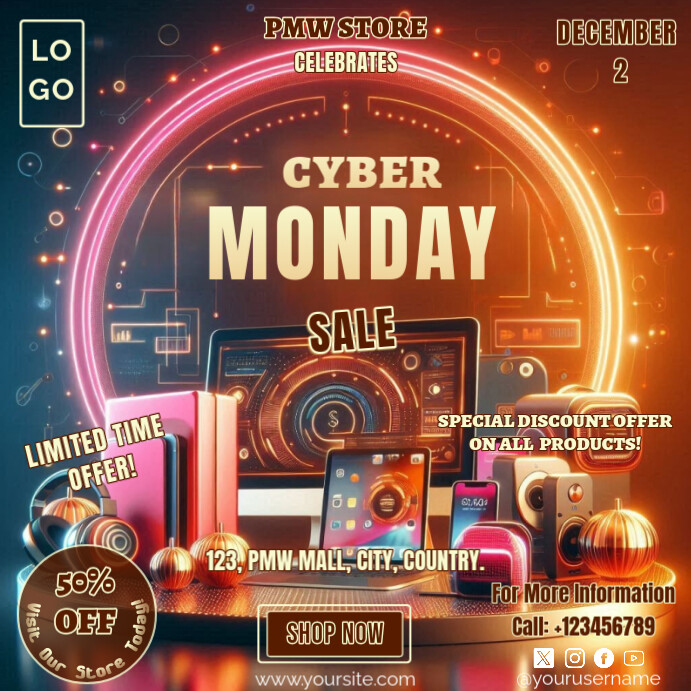 Cyber Monday Template | PosterMyWall
