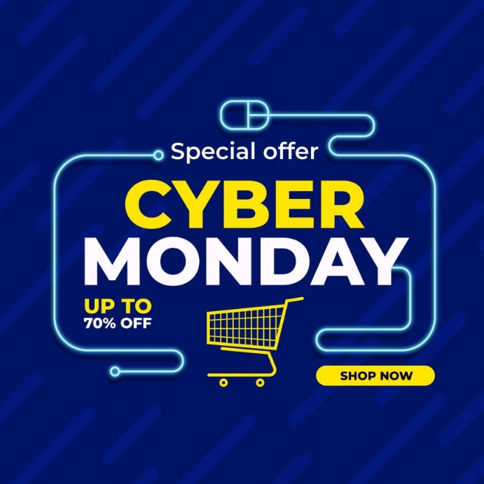 Cyber Monday design template | PosterMyWall