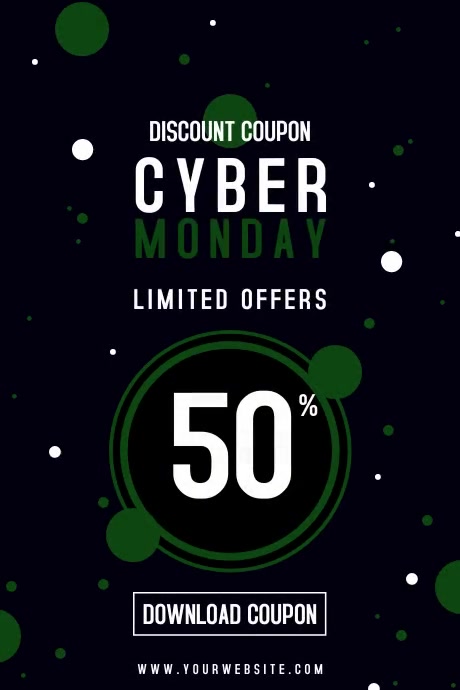 Copy of Cyber Monday Discount Coupon Flyer v.4 | PosterMyWall