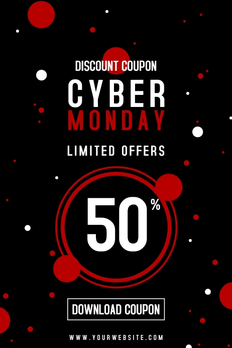Copy of Cyber Monday Discount Coupon Flyer v.5 | PosterMyWall