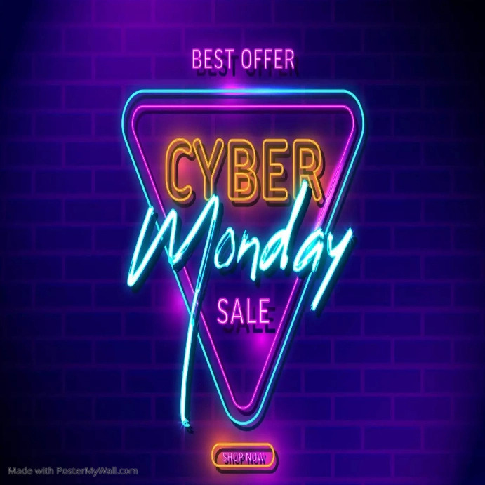 Cyber Monday event flyer design Template | PosterMyWall