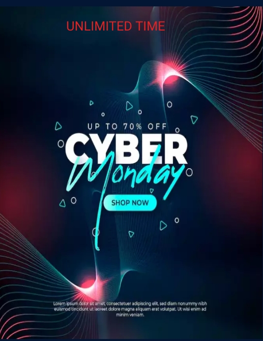 Cyber Monday Flyers Template | PosterMyWall