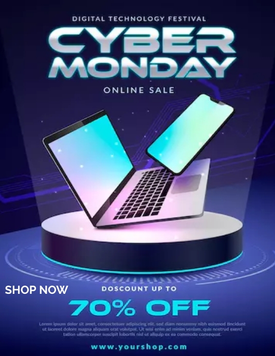 Cyber Monday Flyers Template | PosterMyWall
