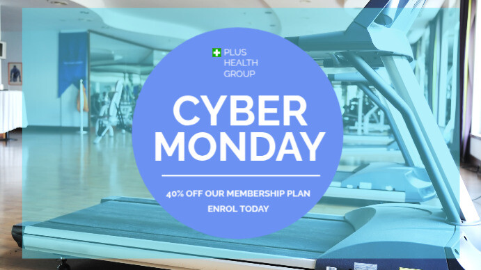 CYBER MONDAY Health Fitness (1) Template | PosterMyWall