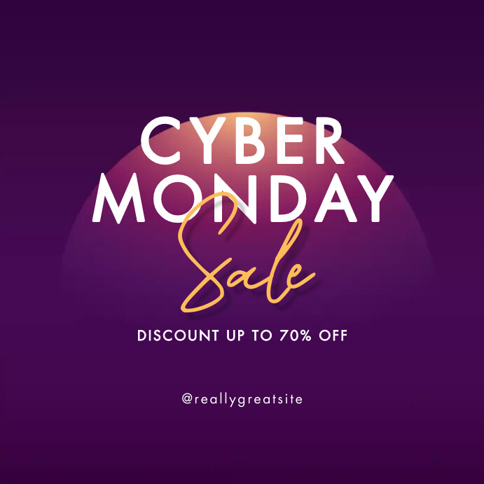 Cyber Monday Instagram Post Template | PosterMyWall