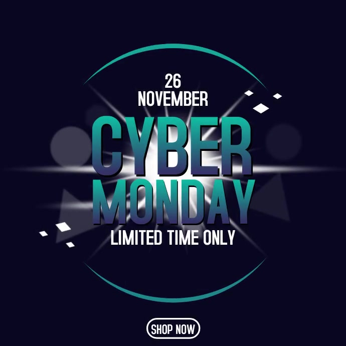 Cyber Monday Limited Time Only Sale v.3 Template | PosterMyWall
