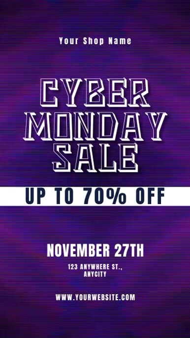 Cyber Monday Sale Template | PosterMyWall