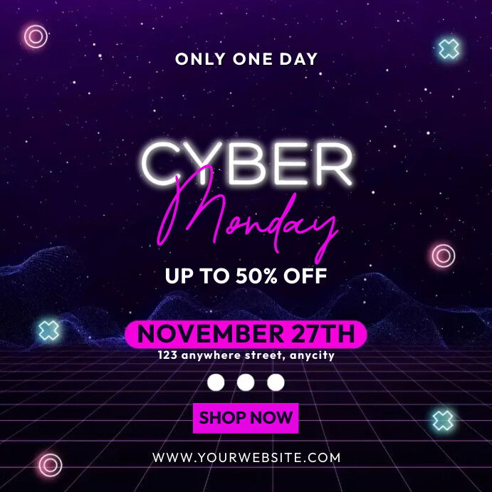 Cyber Monday Sale Template | PosterMyWall