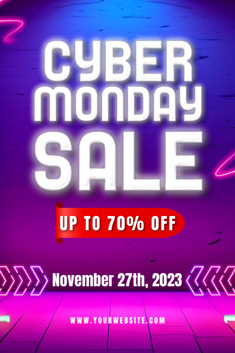 Cyber Monday Sale Template | PosterMyWall