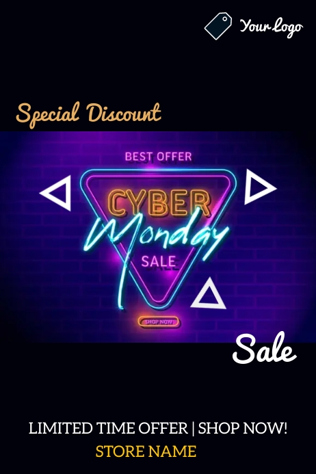 Cyber Monday Sale Template | PosterMyWall