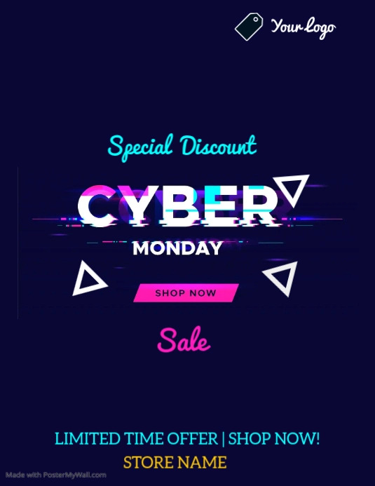 Cyber Monday Sale Template | PosterMyWall