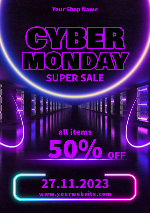 Cyber Monday Sale Template | PosterMyWall
