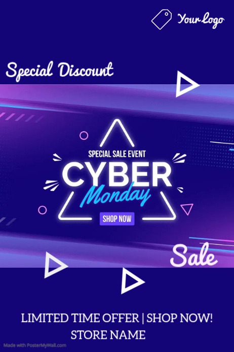 Cyber Monday Sale Template | PosterMyWall