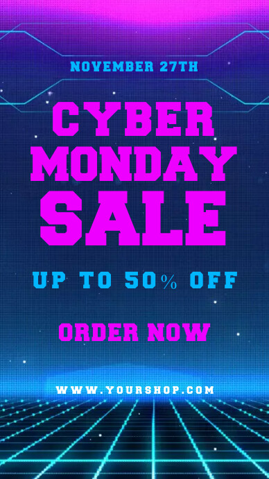 Cyber Monday Sale Template | PosterMyWall