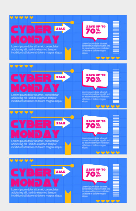 Cyber Monday Voucher Template | PosterMyWall