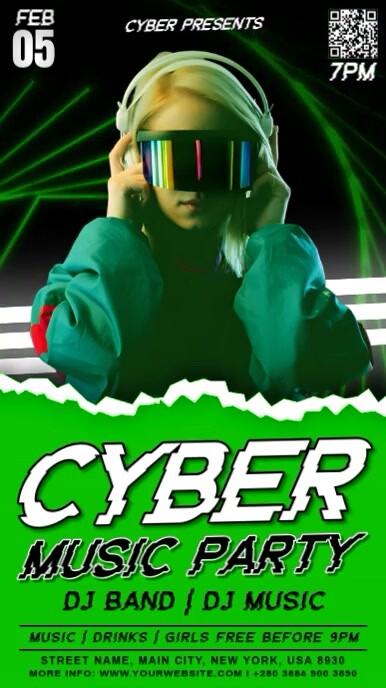 Copy of Cyber Party | PosterMyWall