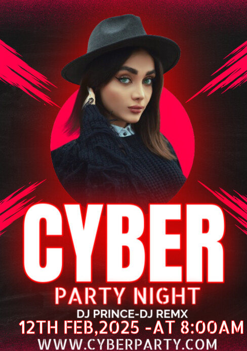 Cyber Party Night Templat | PosterMyWall
