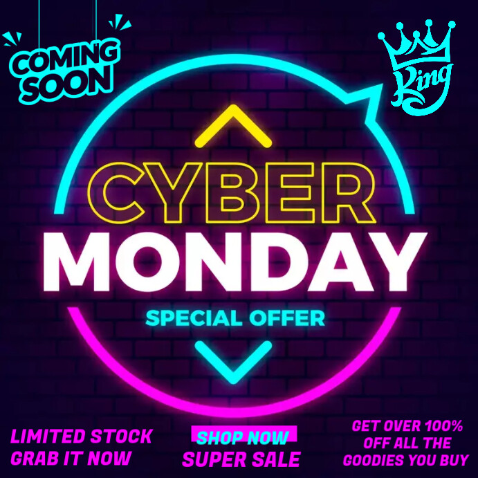 Copy of cyber sale | PosterMyWall