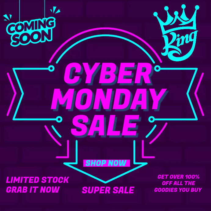 Copy of cyber sale | PosterMyWall