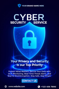 Cyber Security Ad Template Poster | PosterMyWall