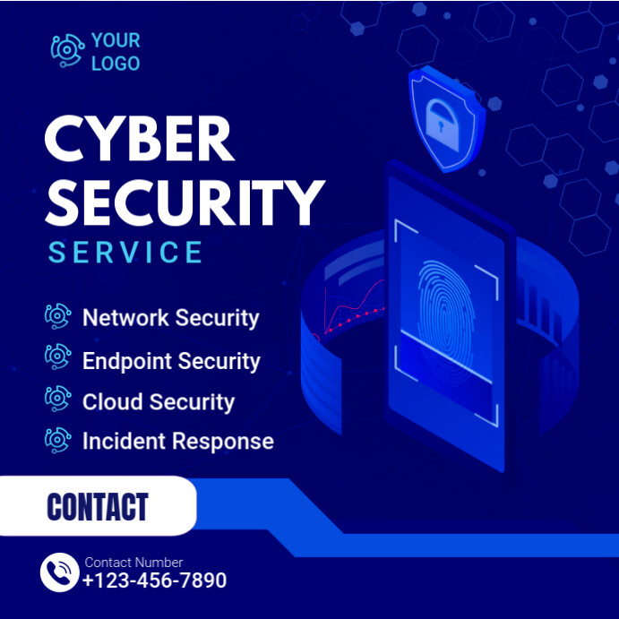 Cyber security flyer Template | PosterMyWall