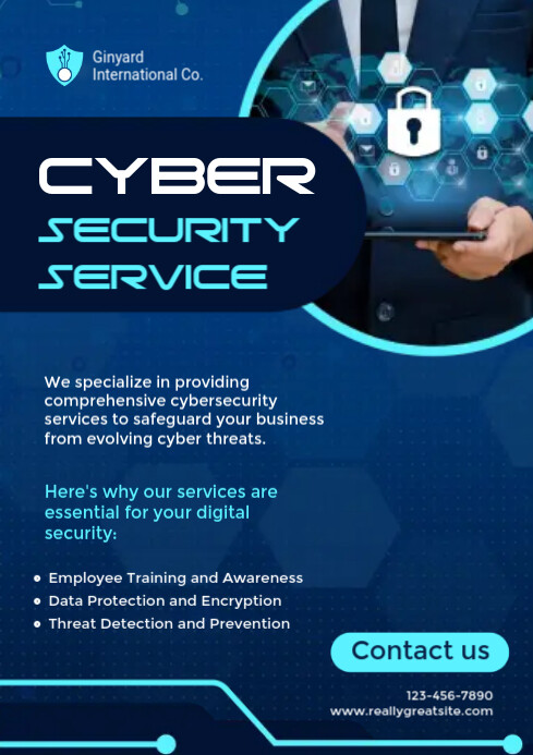Cyber Security Flyer Template | PosterMyWall