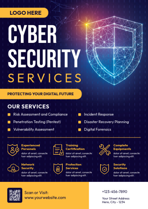 Copy of Cyber Security Flyer Template | PosterMyWall