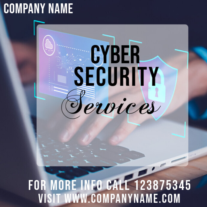 Cyber security poster ad design Templat | PosterMyWall
