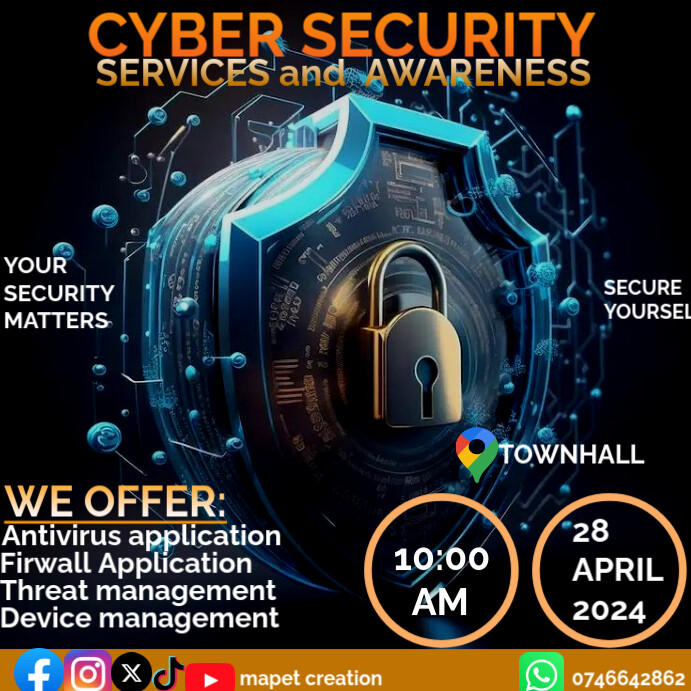 cyber security poster Templat | PosterMyWall