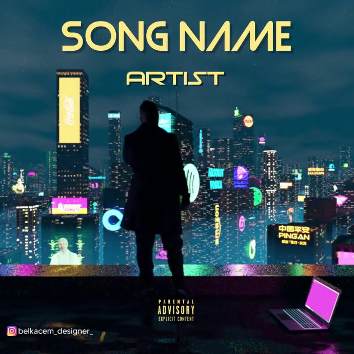 cyberpunk cover art motion postermywall Template | PosterMyWall