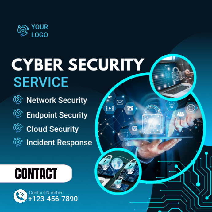 cybersecurity posters Template | PosterMyWall
