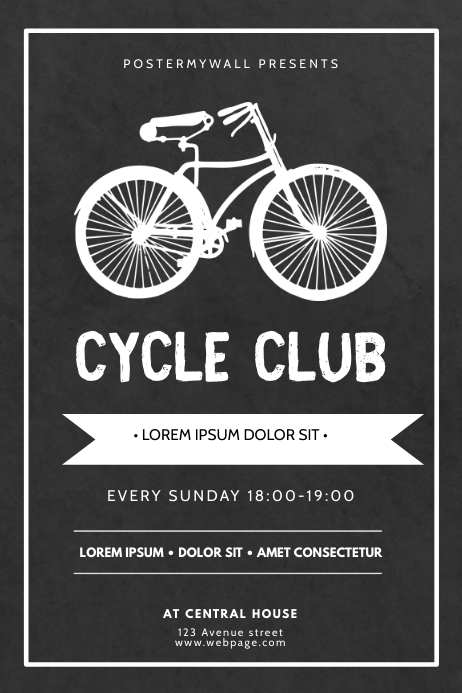 Brosur Templat Selebaran Klub Siklus | PosterMyWall