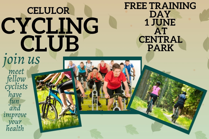 cycling club,cycling training club Template | PosterMyWall