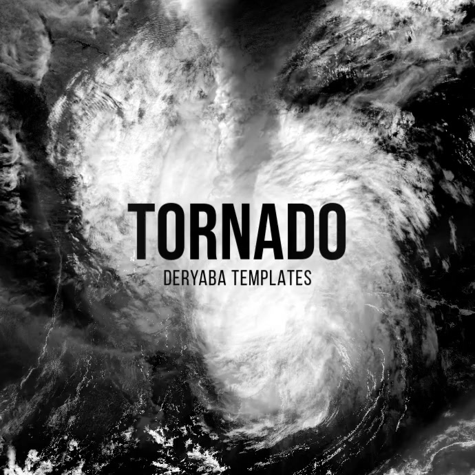 Cyclone Tornado Instagram Video Album Cover Template | PosterMyWall