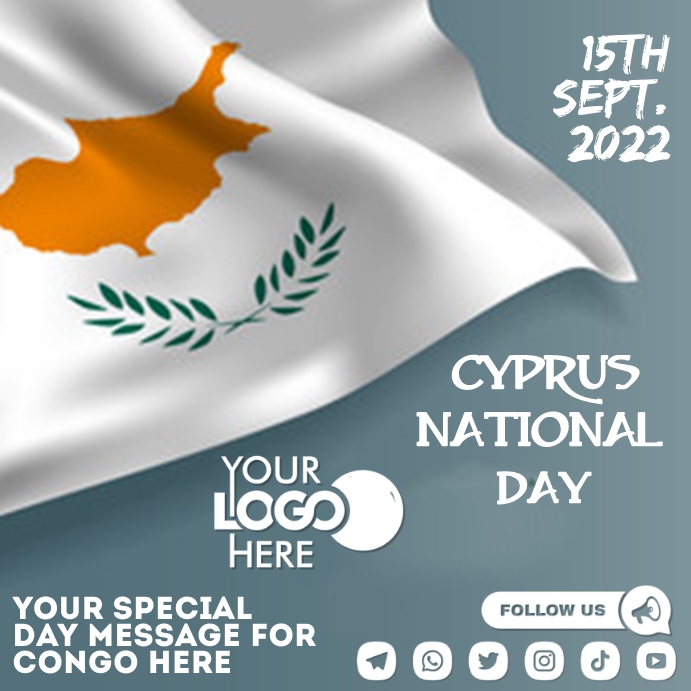 Copy of cyprus independence day | PosterMyWall