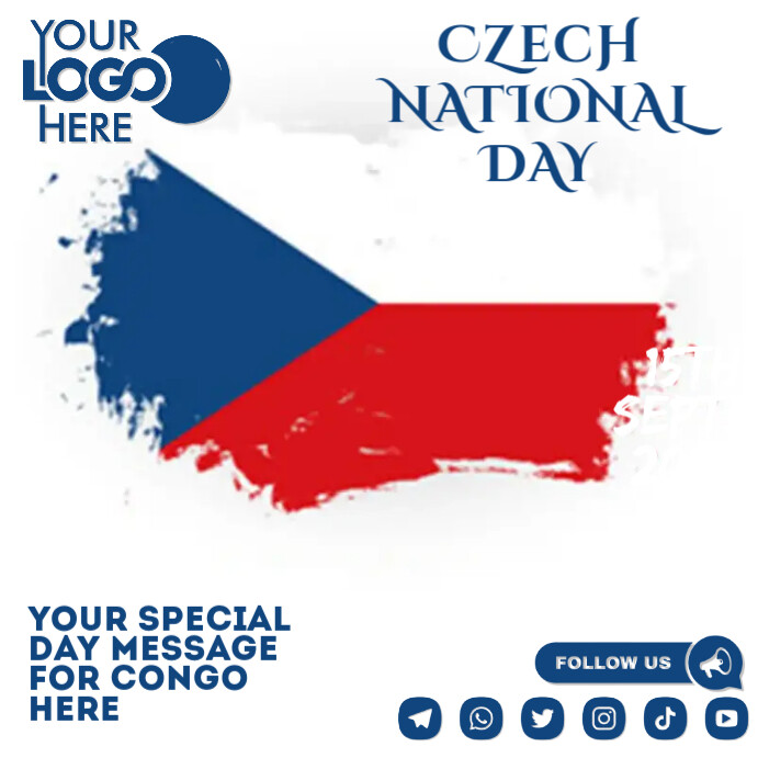Copy of czech national day | PosterMyWall