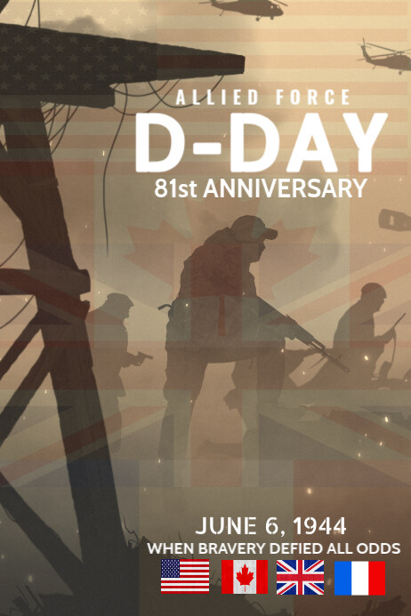 D-day Anniversary Template Poster | PosterMyWall