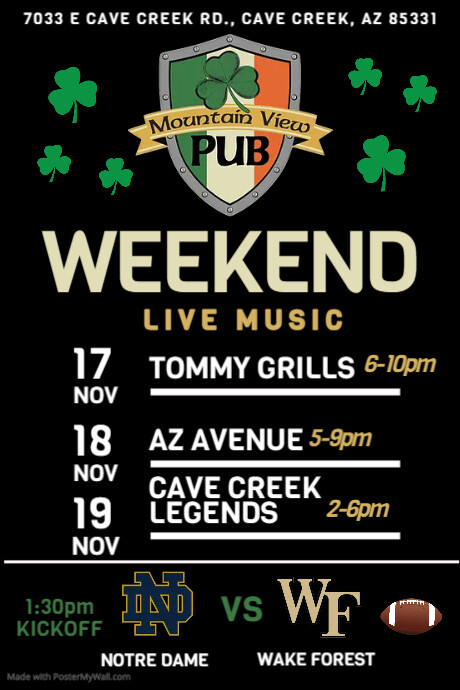 Upcoming Events Live Music Poster | PosterMyWall