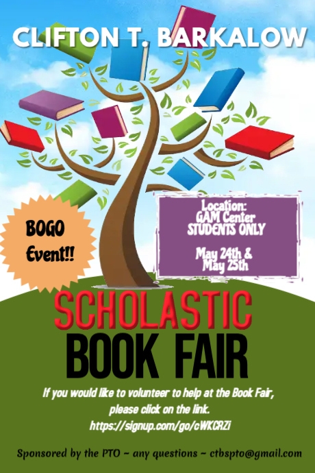 March 2022 Book Fair Poster | PosterMyWall