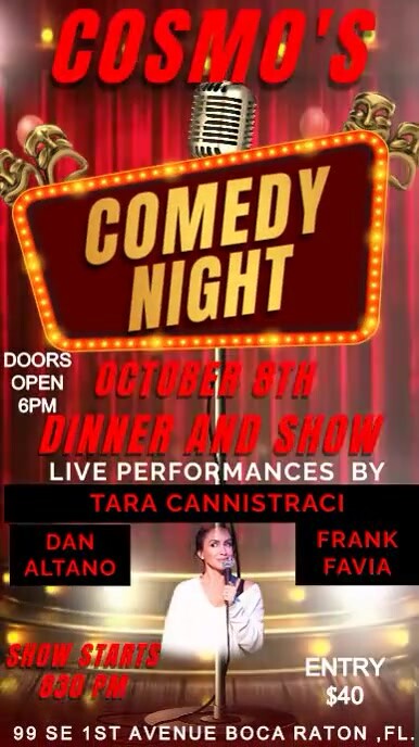 Copy of stand up comedy (1) | PosterMyWall