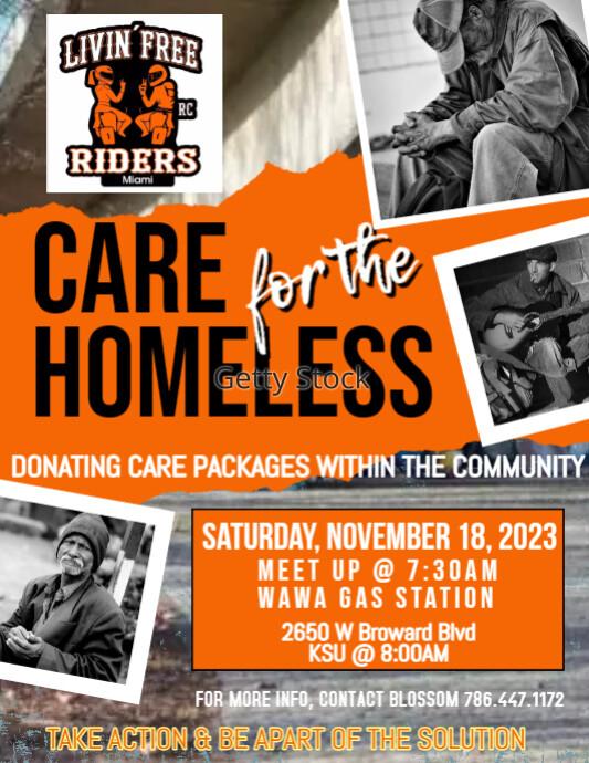 Pink Feed The Homeless Community Day Flyer | PosterMyWall