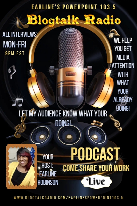 Podcast Talk Show Poster / Flyer Template | PosterMyWall